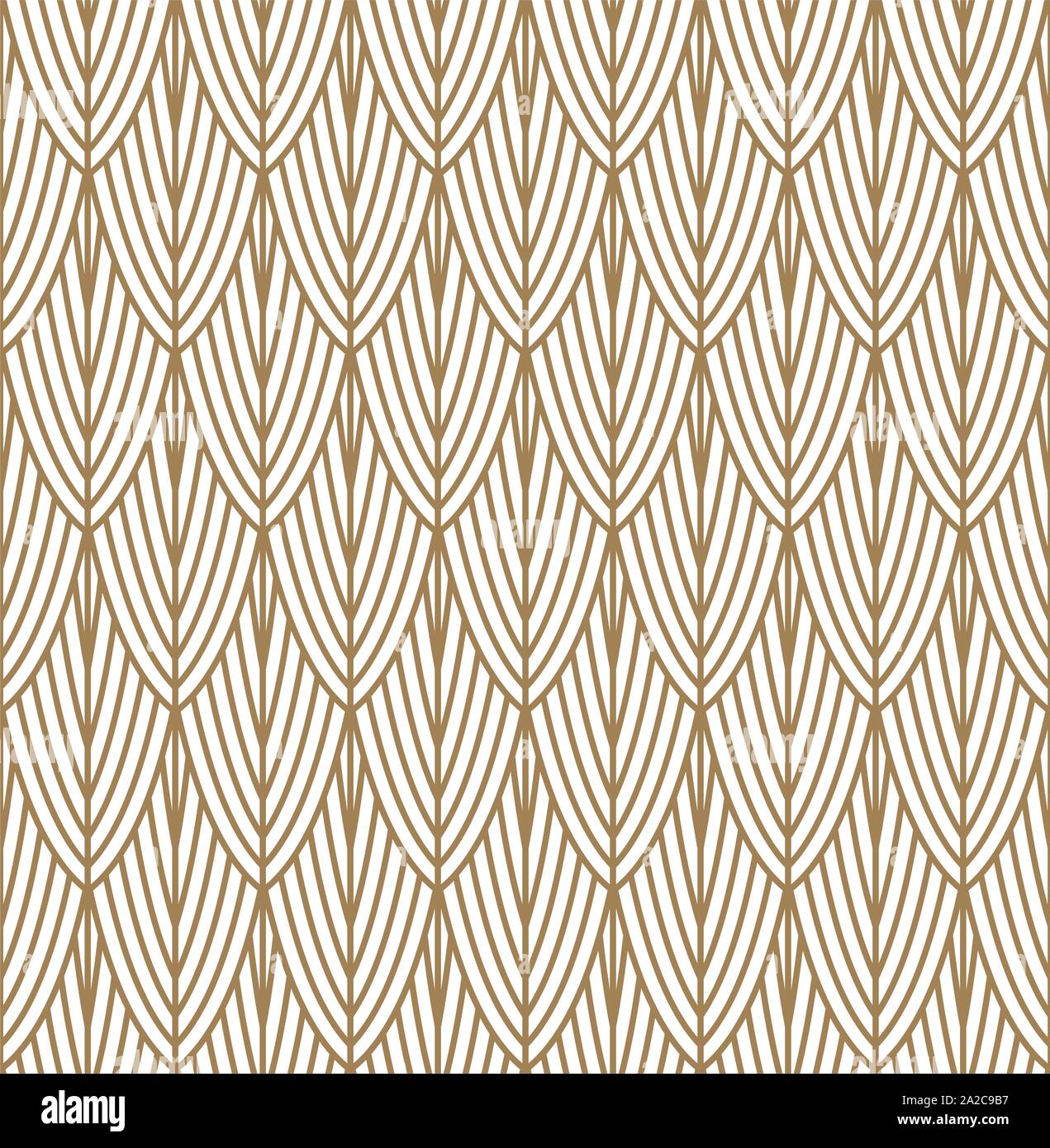 Seamless geometric pattern in style art deco.Brown color Stock Vector ...
