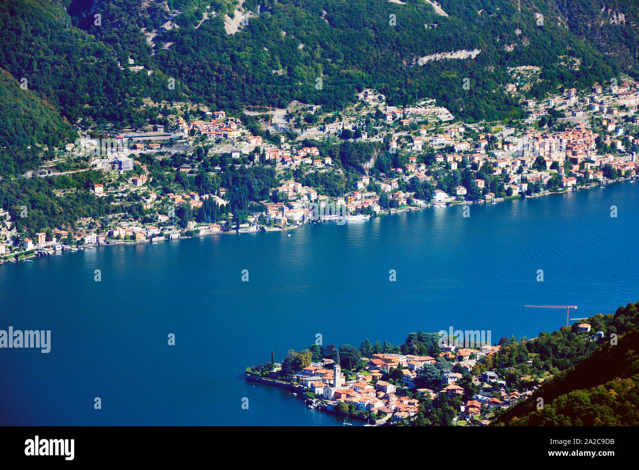 Italy, Brunate, Como lake Stock Photo - Alamy