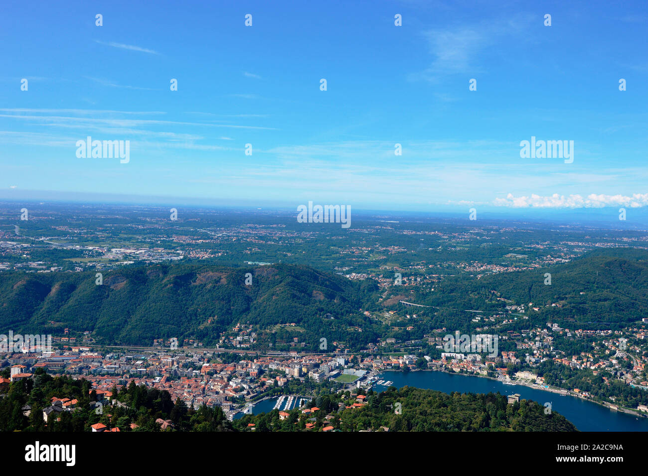 Italy, Brunate, Como lake Stock Photo - Alamy