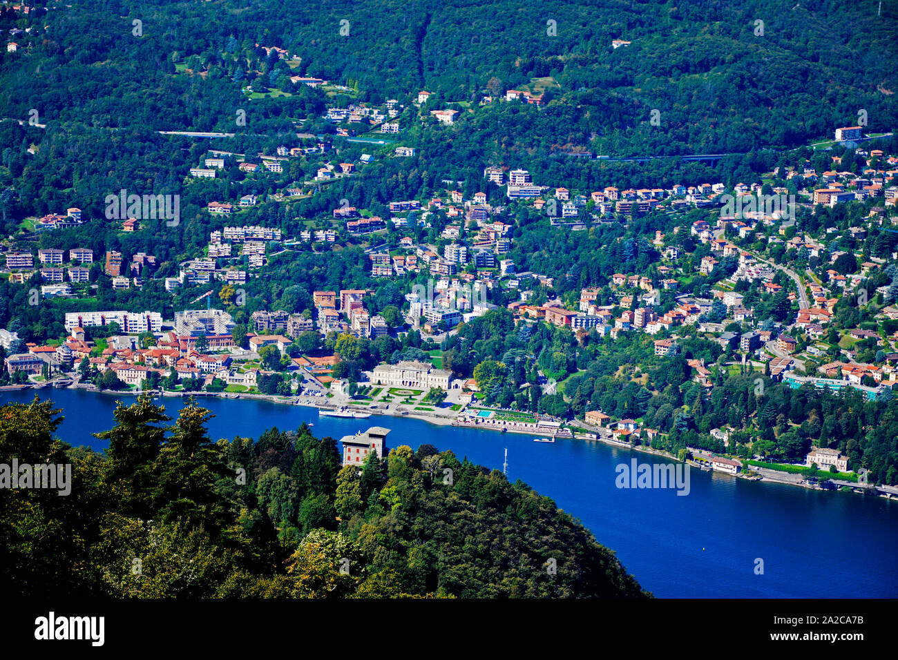 Italy, Brunate, Como lake Stock Photo - Alamy
