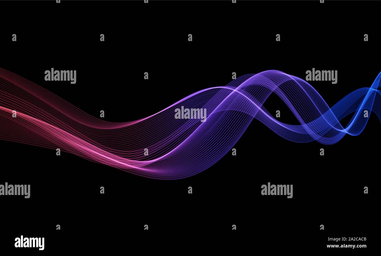 Abstract curved lines background. Template brochure design Stock Vector ...