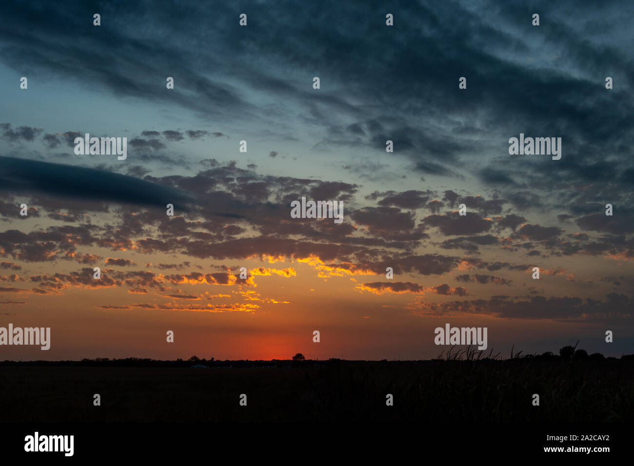 A Sunday sunset looking toward Ankeny from NE 36th St. in Polk County ...