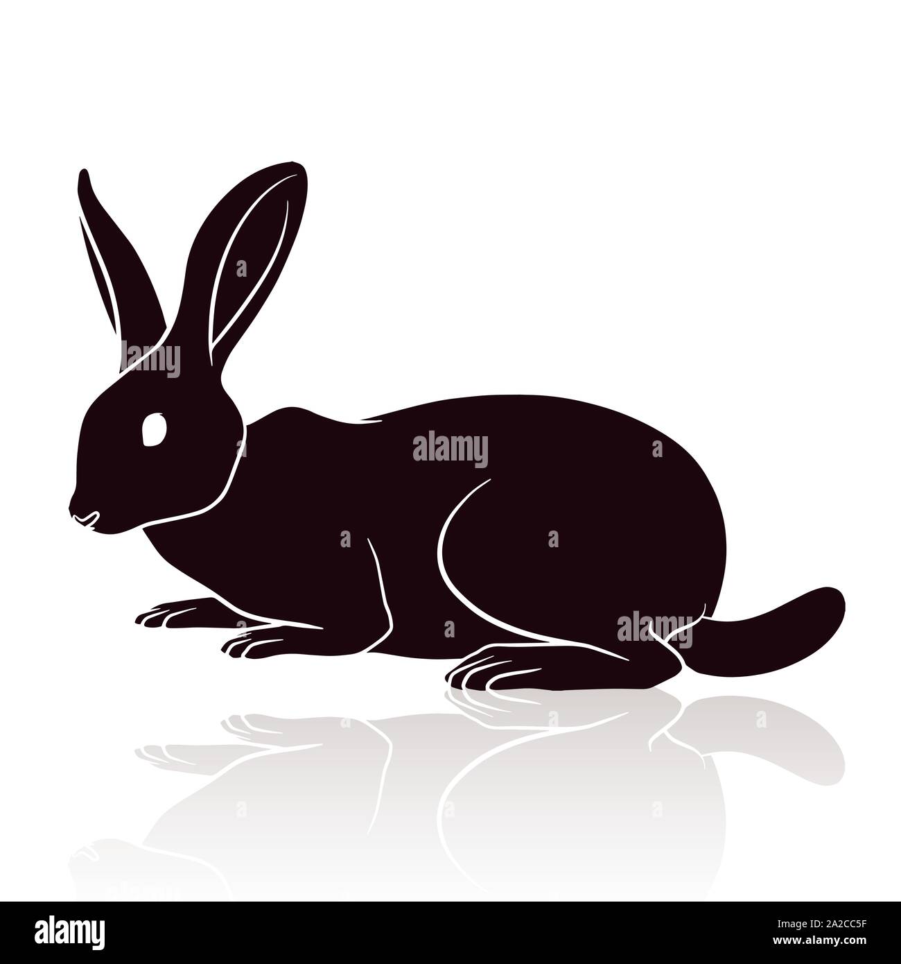 Jack Rabbit Silhouette