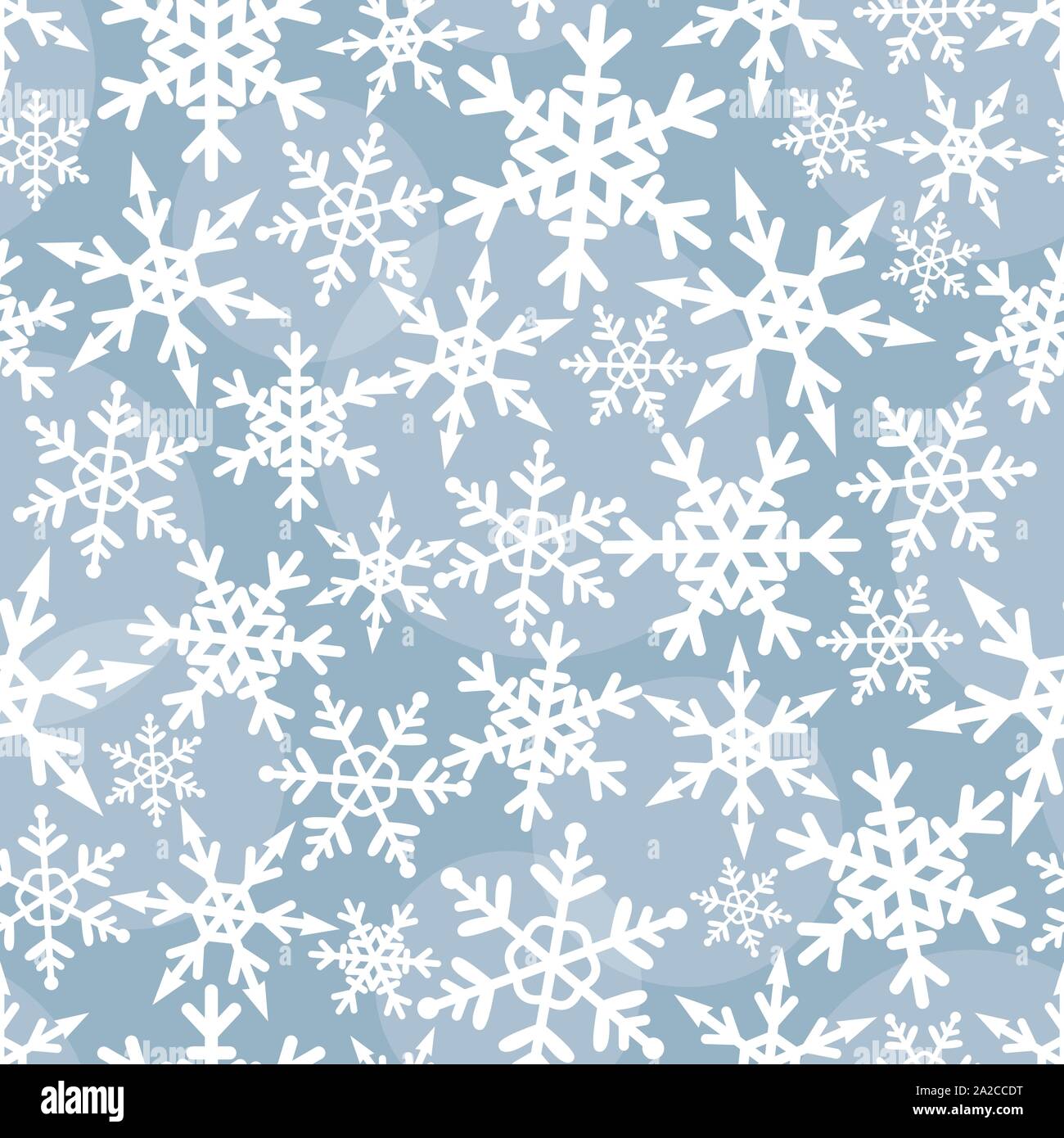 Seamless pattern with carved snowflakes. Flat vector winter background ...