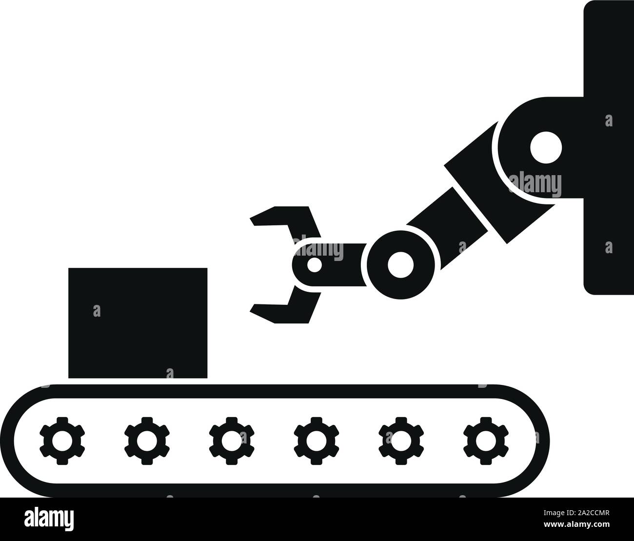 Industrial assembly line icon. Simple illustration of industrial ... Industrial assembly line icon. Simple illustration of industrial ...