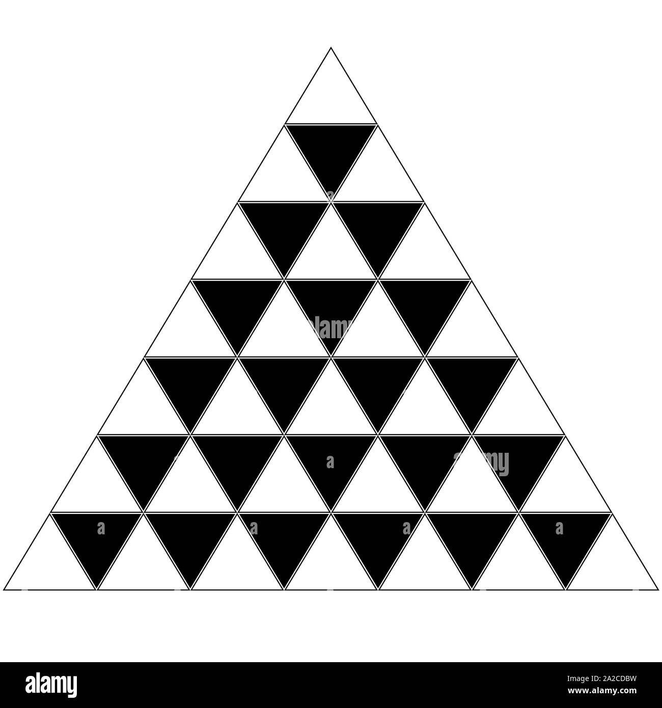 The black and white abstract multiple triangle Stock Photo - Alamy