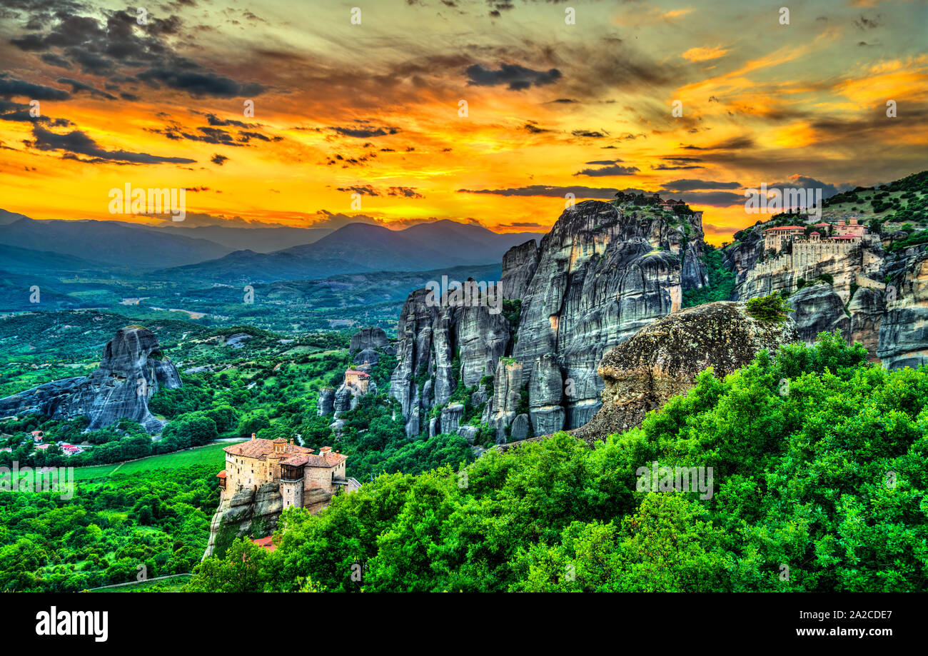Meteora sunrise hi-res stock photography and images - Alamy