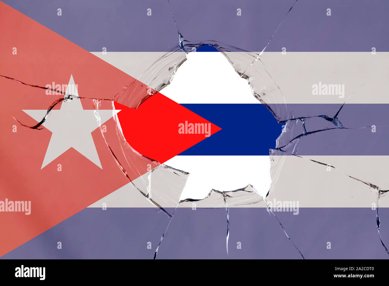 Cuba flag crack hi-res stock photography and images - Alamy
