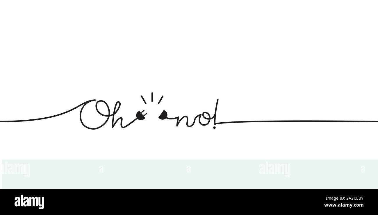 Fall, decline, break down, fail concept. Oh no words Stock Vector Image ...