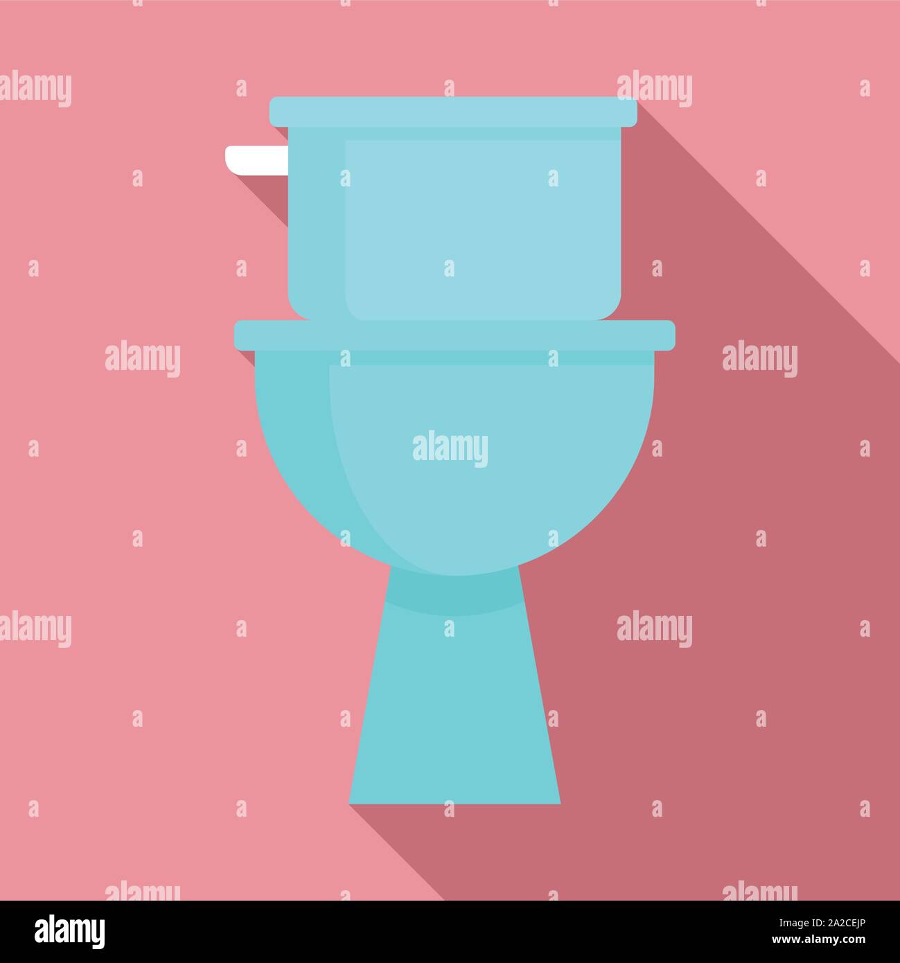 Home toilet icon. Flat illustration of home toilet vector icon for web ...