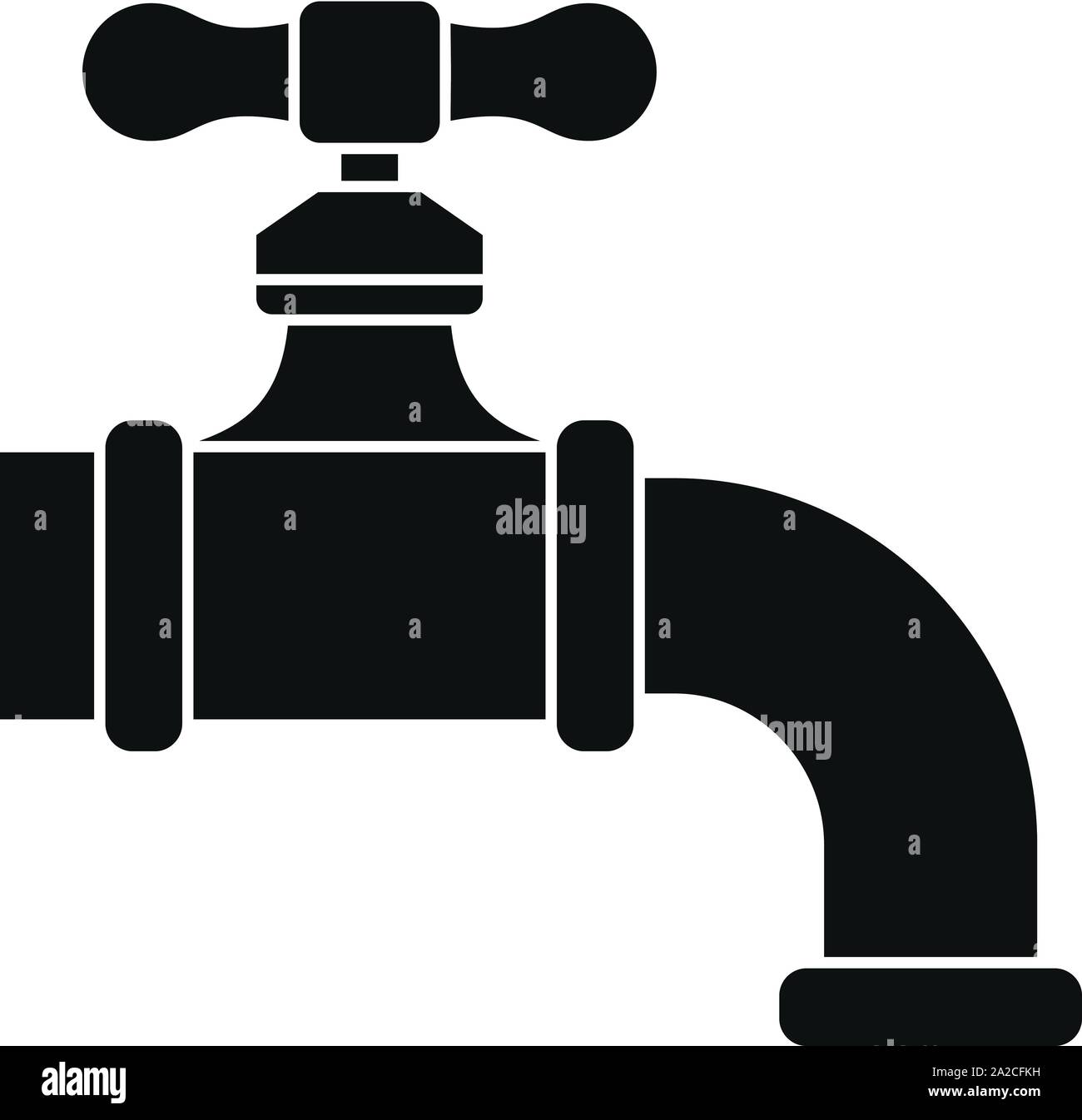 Water tap icon. Simple illustration of water tap vector icon for web ...