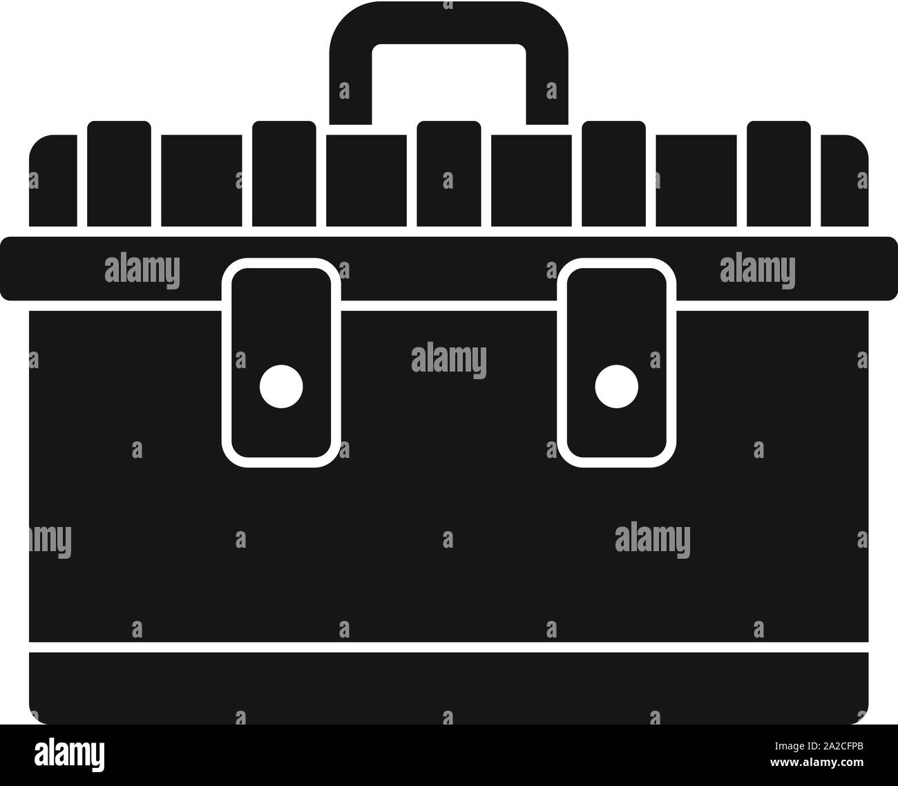 Tool box icon. Simple illustration of tool box vector icon for web ...