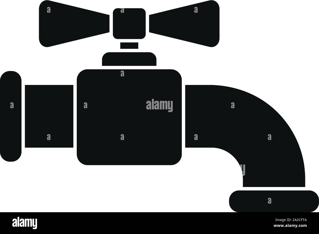 Water faucet icon. Simple illustration of water faucet vector icon for ...