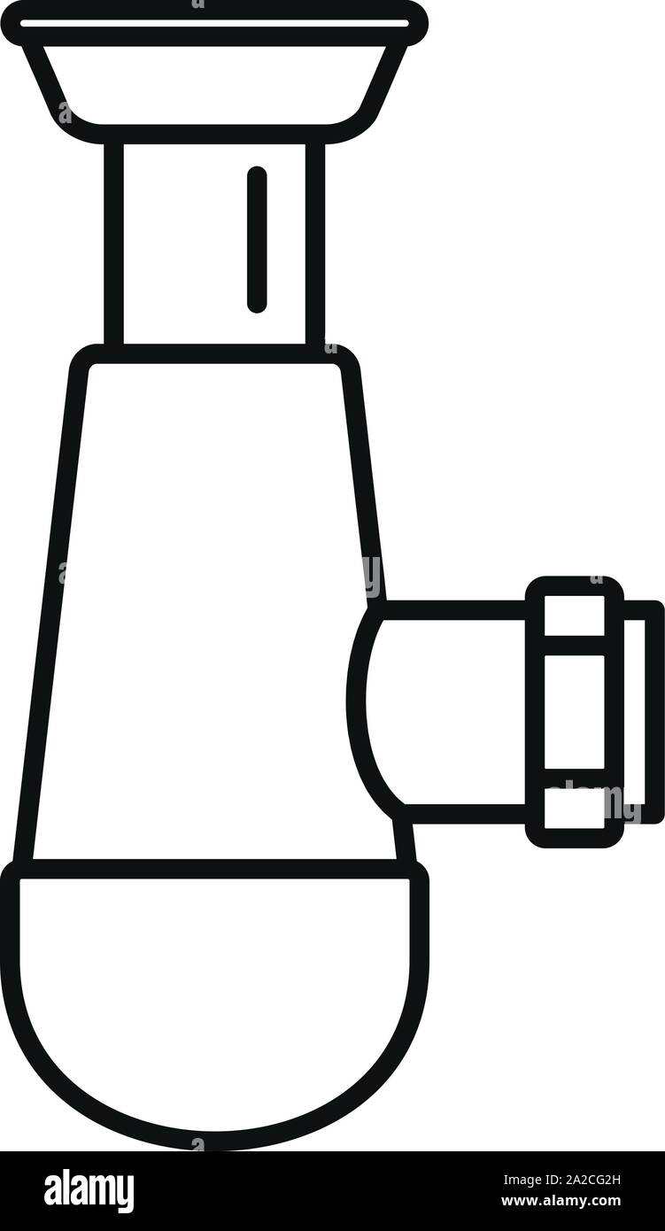 Washbasin pipe icon. Outline washbasin pipe vector icon for web design ... Washbasin pipe icon. Outline washbasin pipe vector icon for web design ...