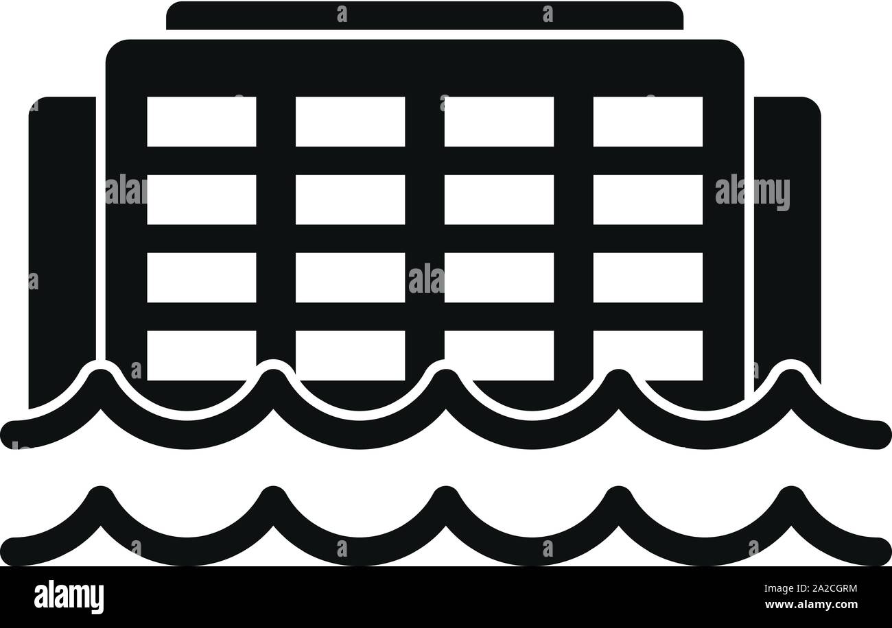 Building flood icon. Simple illustration of building flood vector icon ...