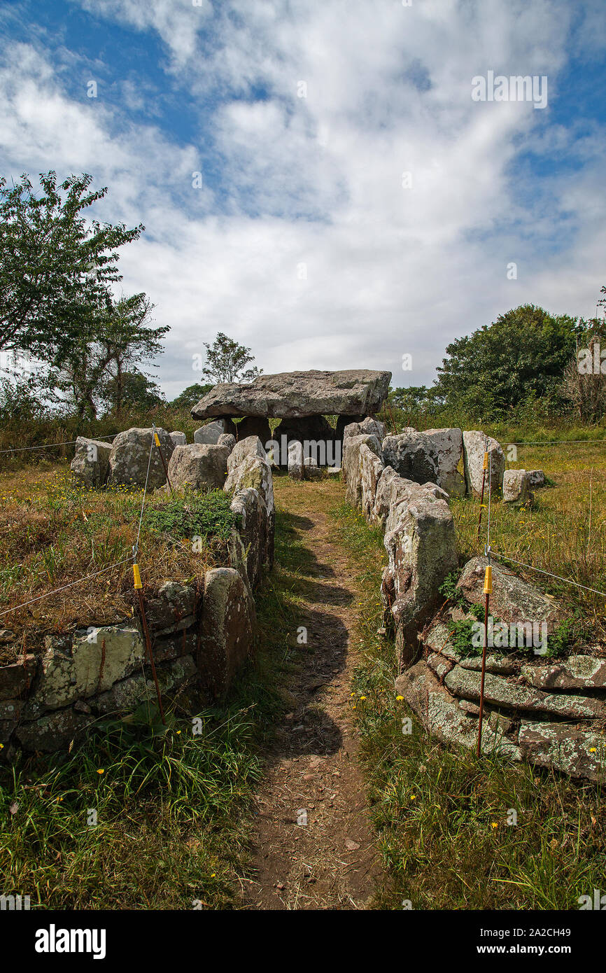 Neolithic grave Dolmen du Couperon Jersey Channel Island, United ...