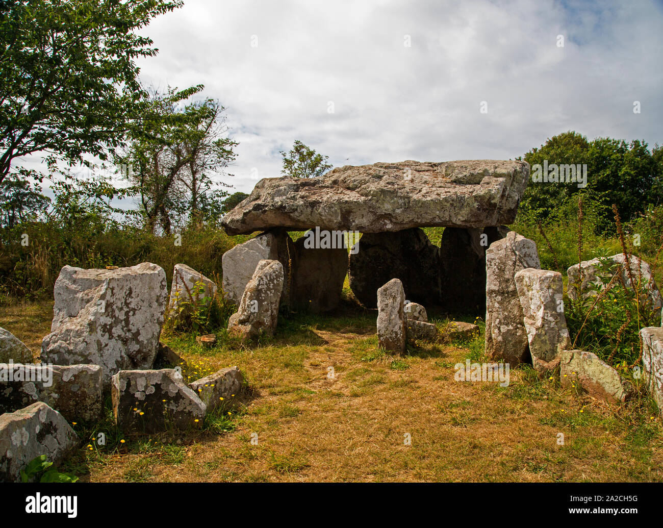 Neolithic grave Dolmen du Couperon Jersey Channel Island, United ...