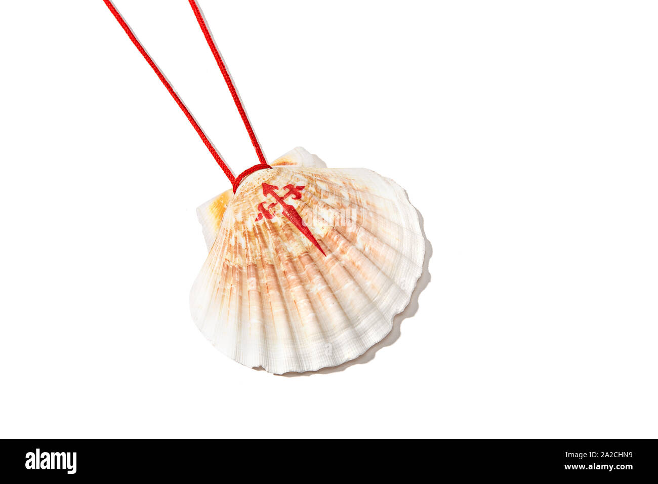 Camino de santiago way marker Cut Out Stock Images & Pictures - Alamy