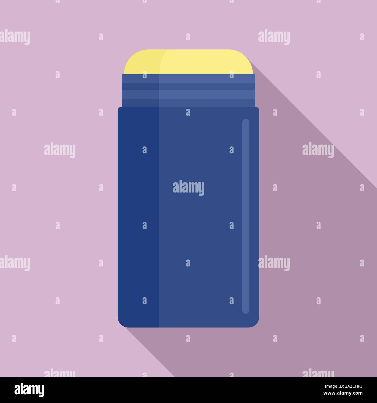 Blue deodorant icon. Flat illustration of blue deodorant vector icon ...