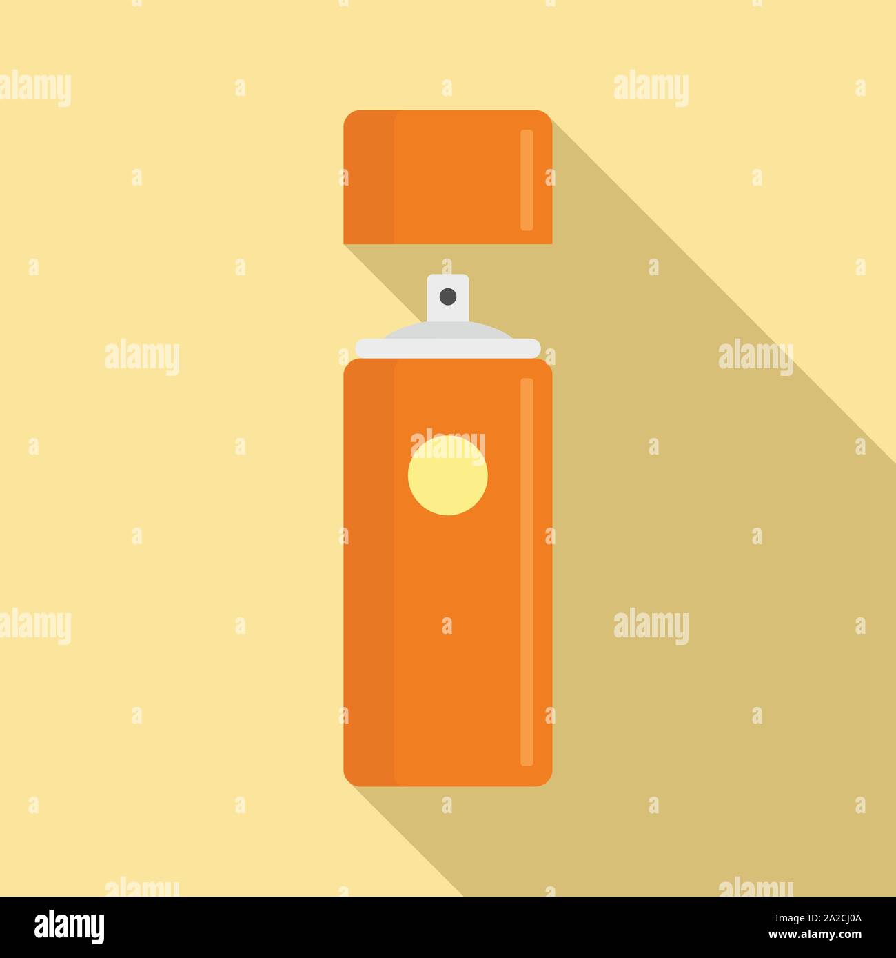 Deodorant spray icon. Flat illustration of deodorant spray vector icon ...