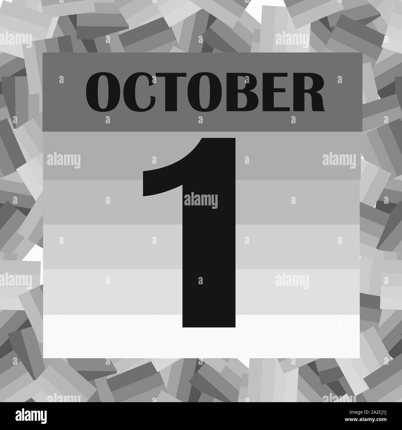 October 1 icon. For planning important day. Banner for holidays and ...