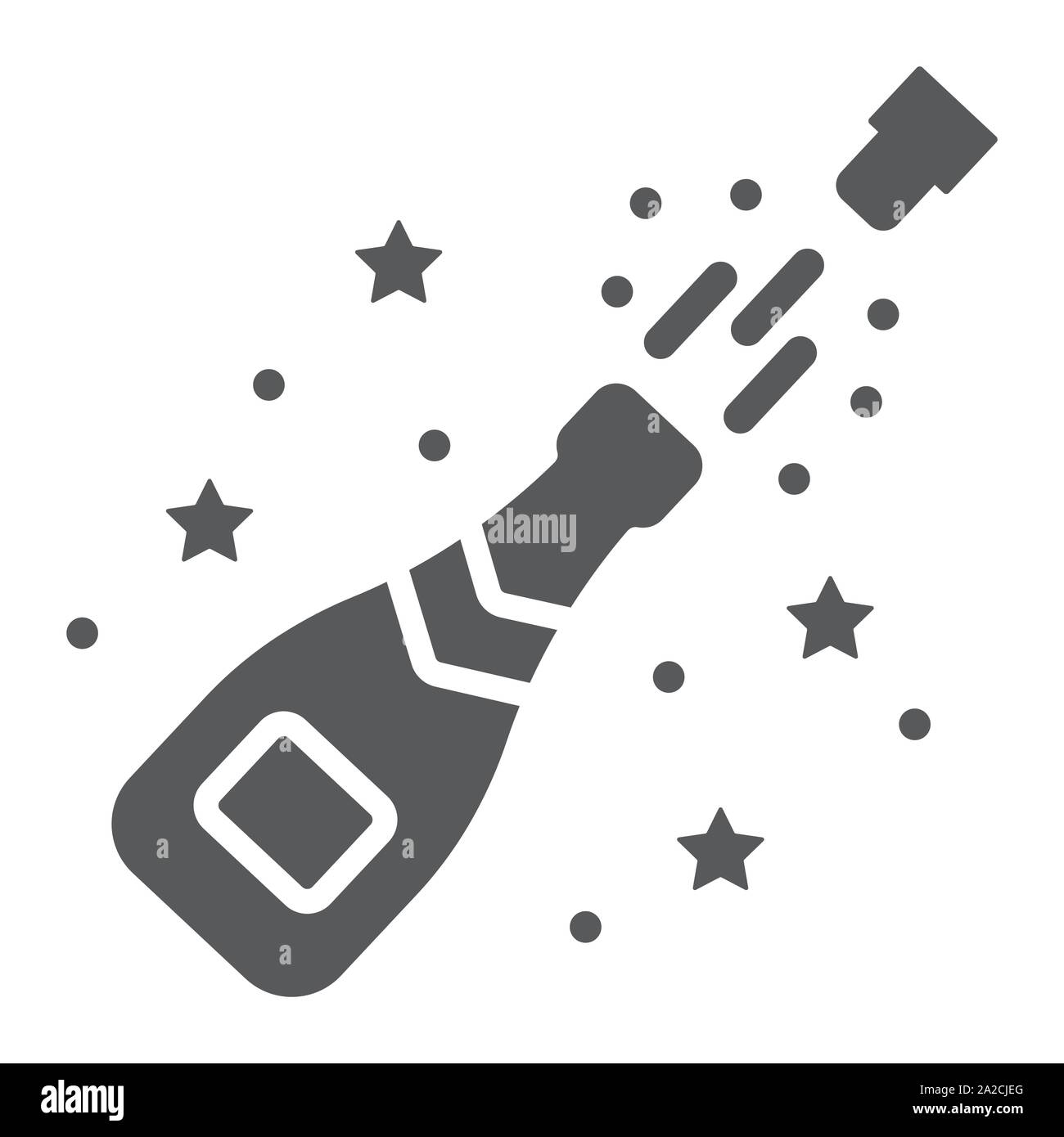 Pop Champagne Vector