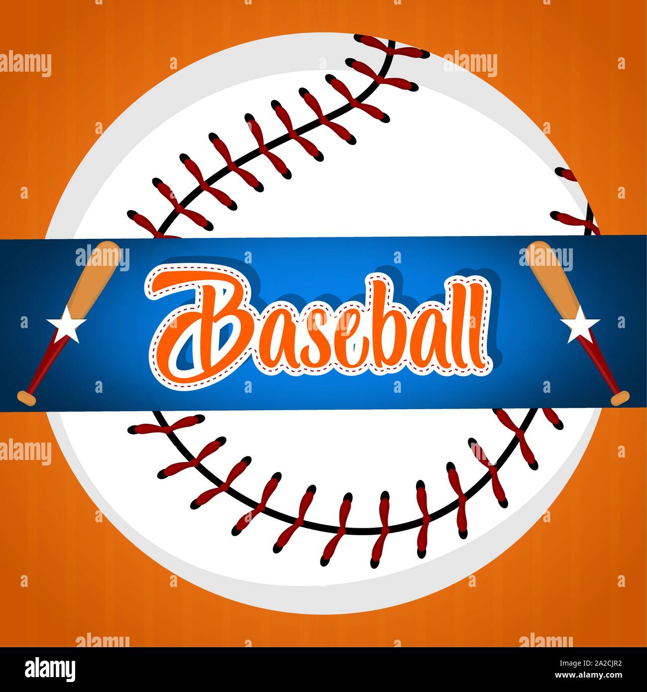 Baseball poster with a baseball bats and ball - Vector Stock Vector ...