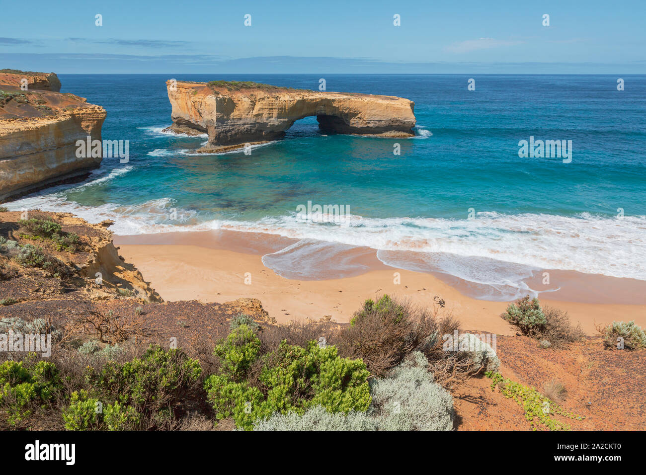 London Arch in the Port Campbell National Park, Great Ocean Road ...