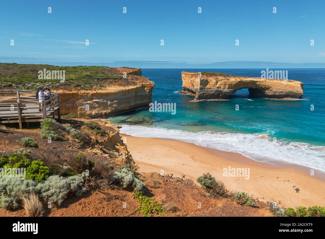 London Arch in the Port Campbell National Park, Great Ocean Road ...