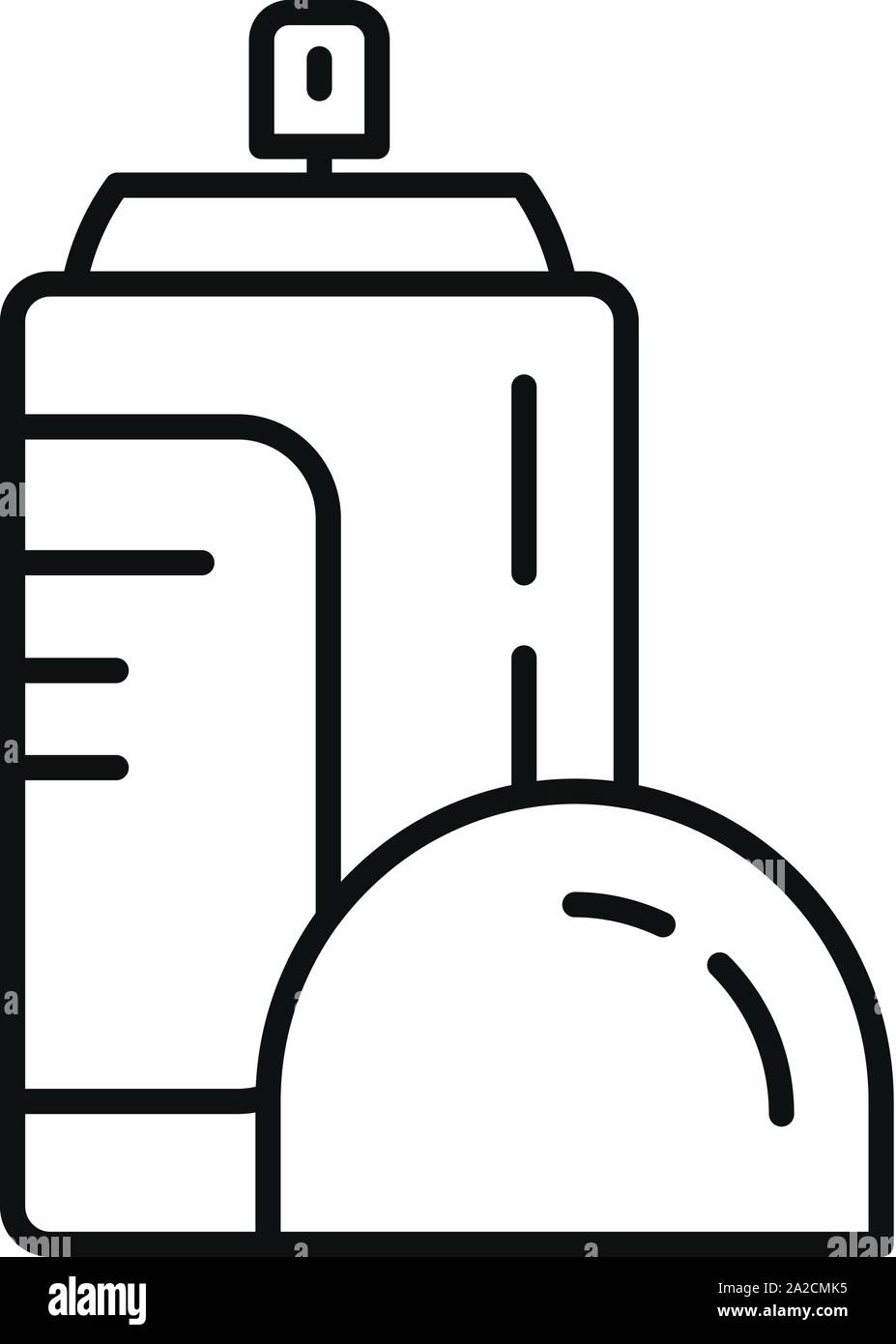 Deodorant spray icon. Outline deodorant spray vector icon for web ...