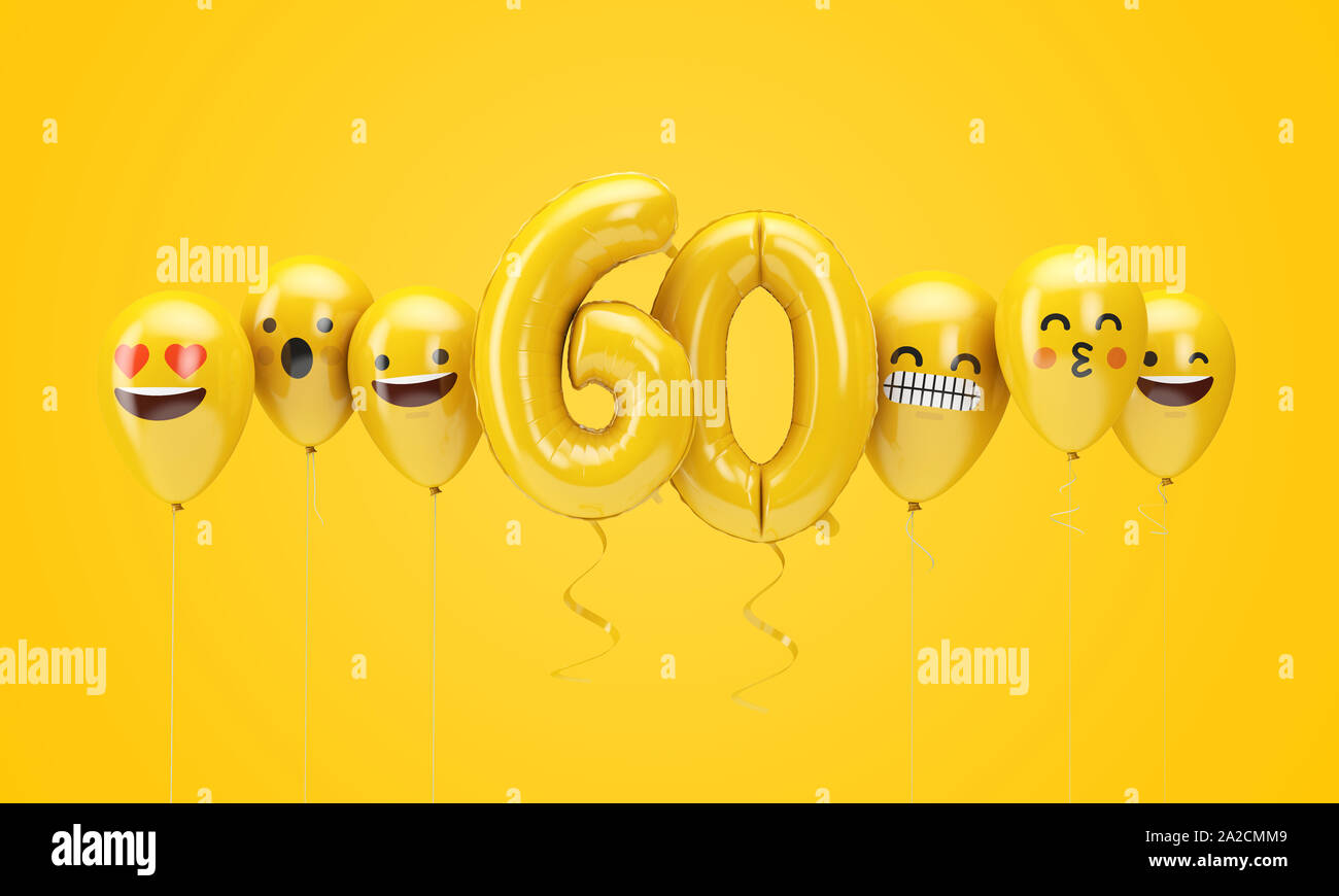 Happy 60 birthday cartoon hi-res stock photography and images - Alamy