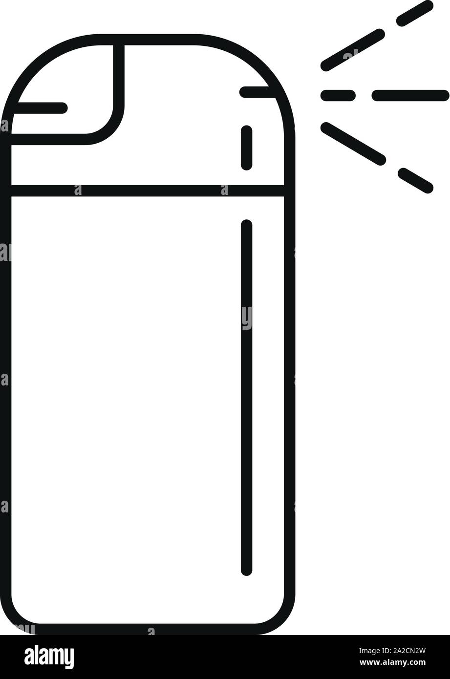 Clean deodorant spray icon. Outline clean deodorant spray vector icon ...