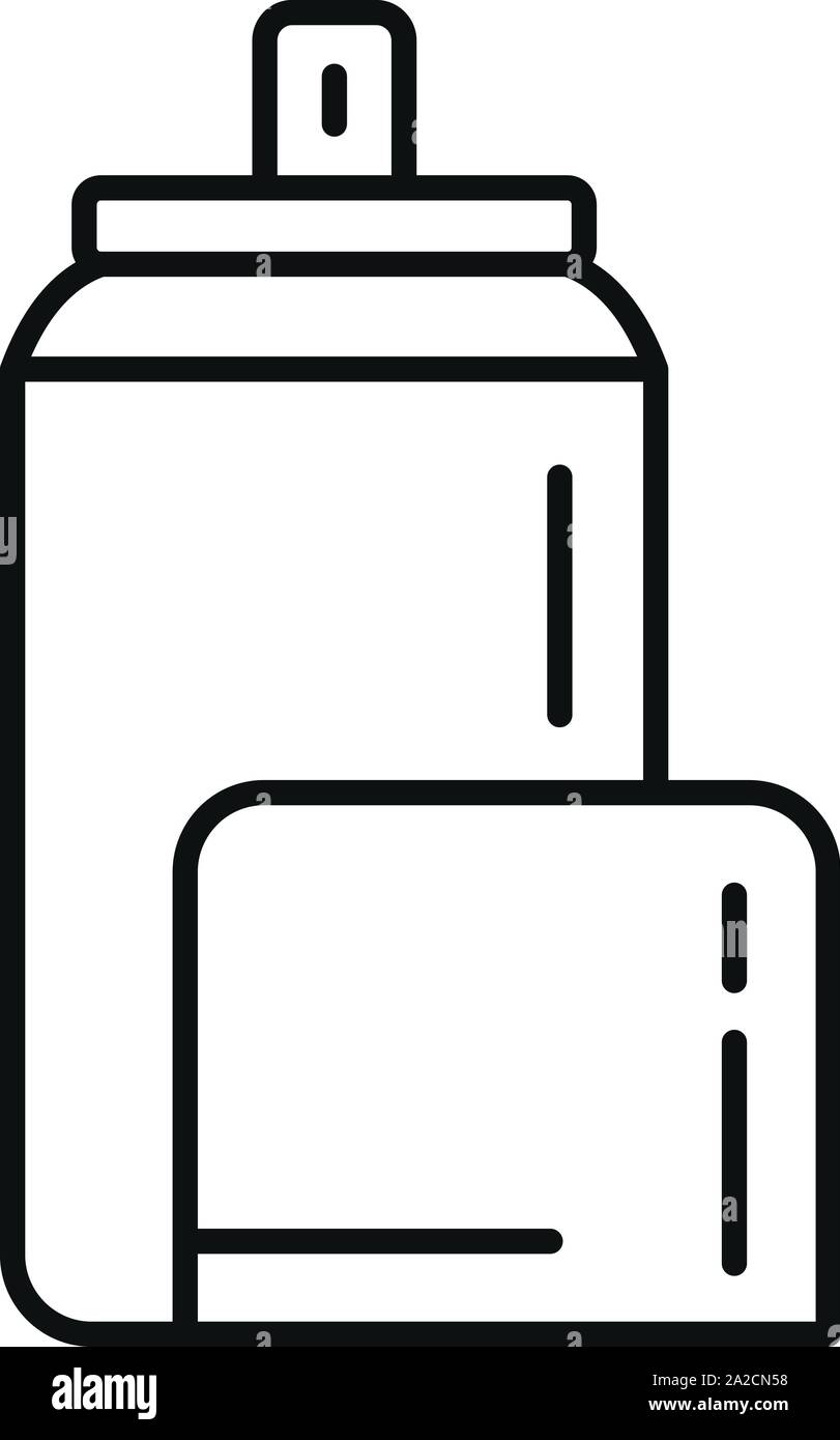 Male deodorant icon. Outline male deodorant vector icon for web design ...