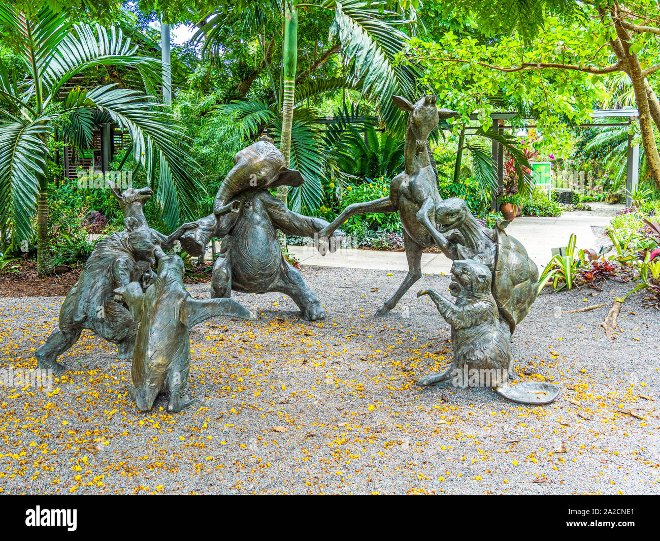 Naples Botanical Garden in Naples Florida in the United States Stock ...