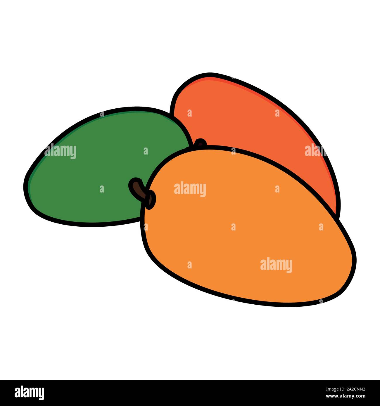 mangos design, Fruit healthy organic food sweet and nature theme Vector ...