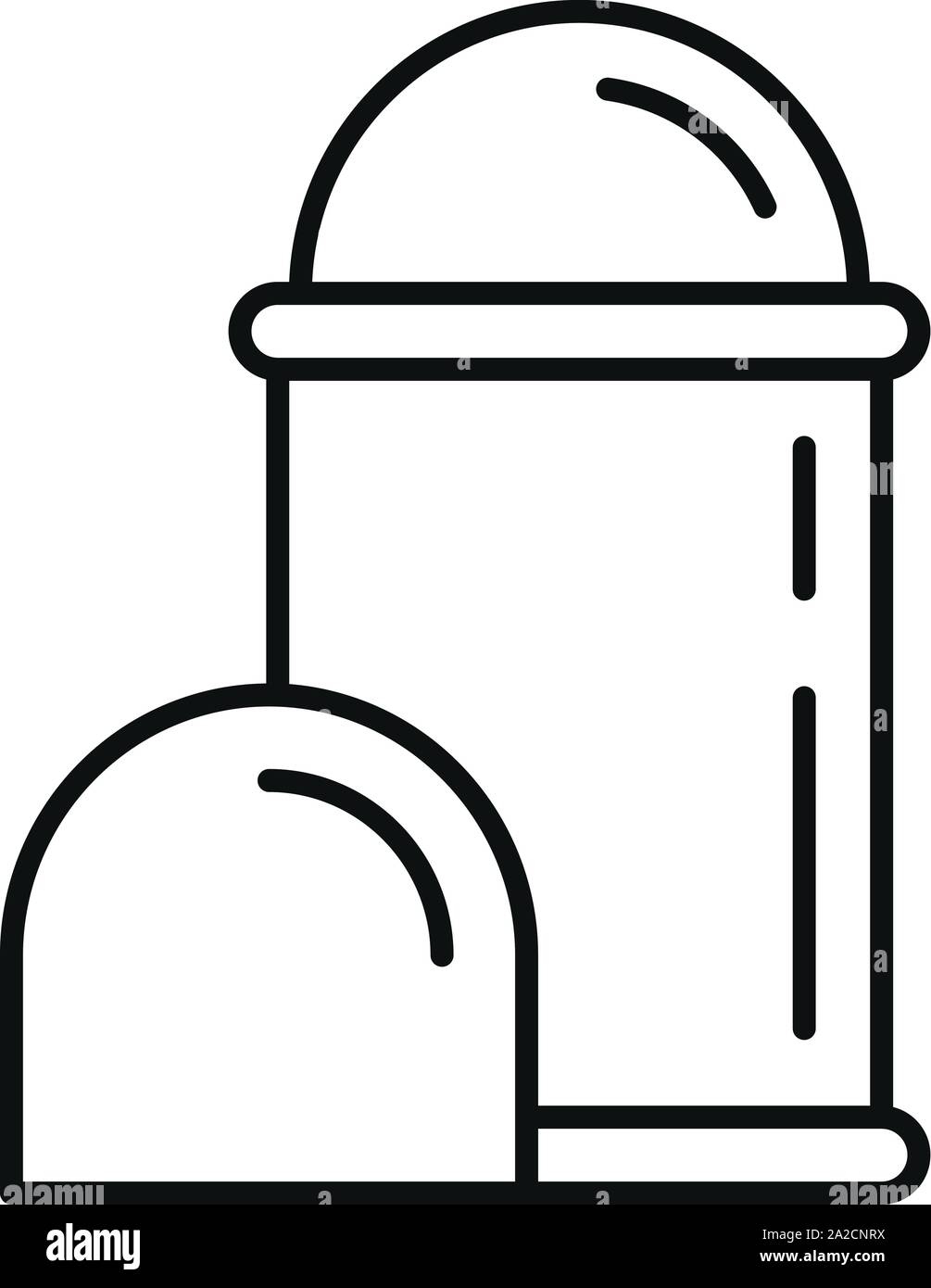 Deodorant roll icon. Outline deodorant roll vector icon for web design ...