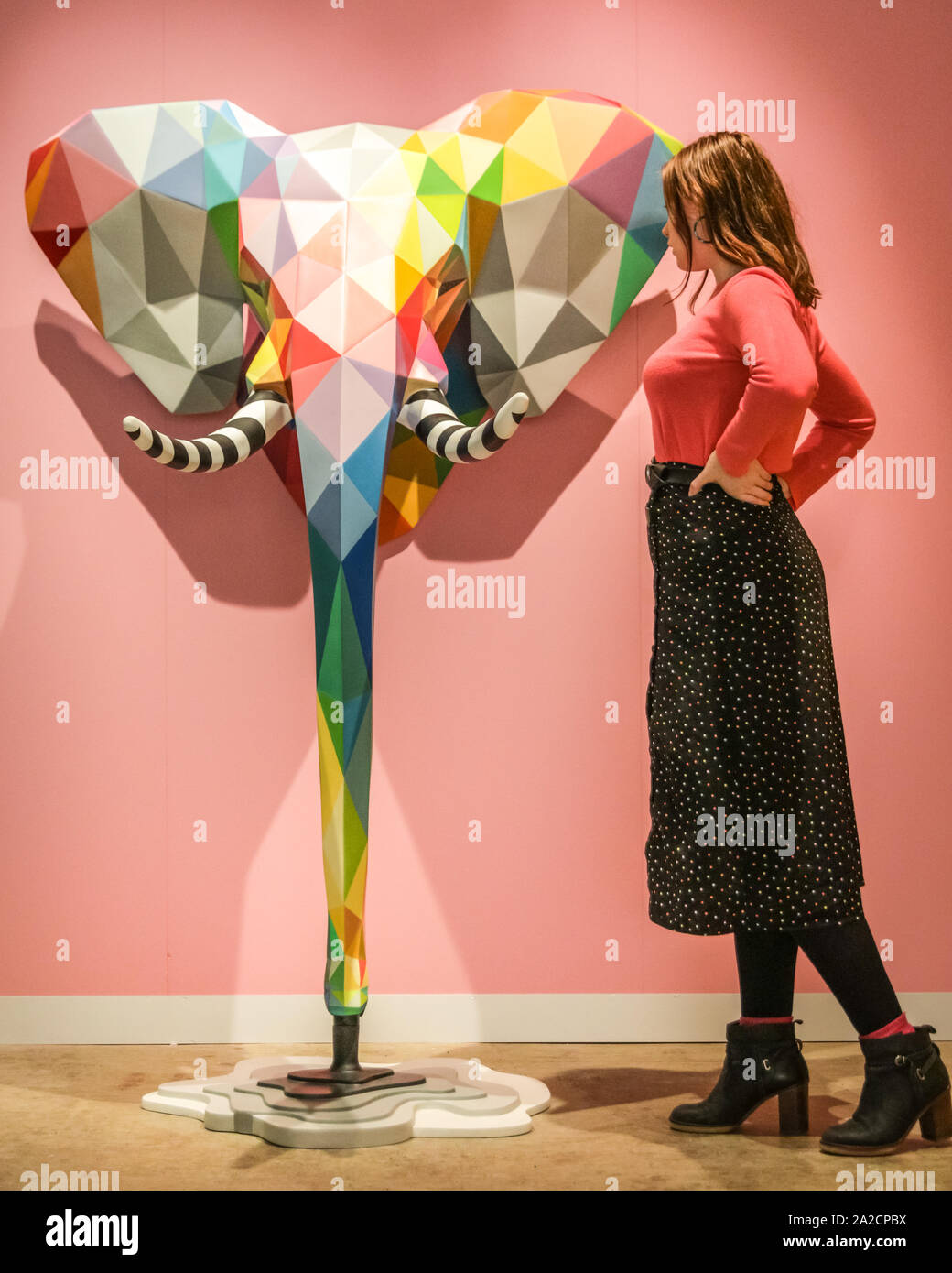 Chelsea Sorting Office, London, UK, 02 Oct 2019. by artist Okuda San ...