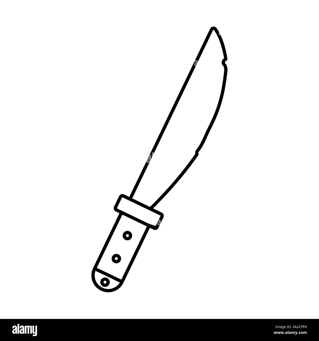 steel machete weapon icon design vector illustration line image Stock ...