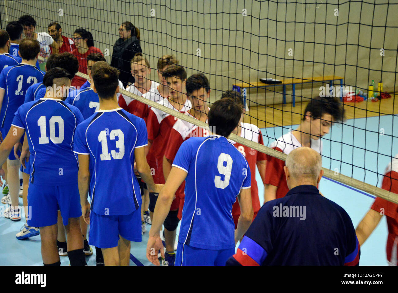 Italy, volleyball, championship match Stock Photo - Alamy