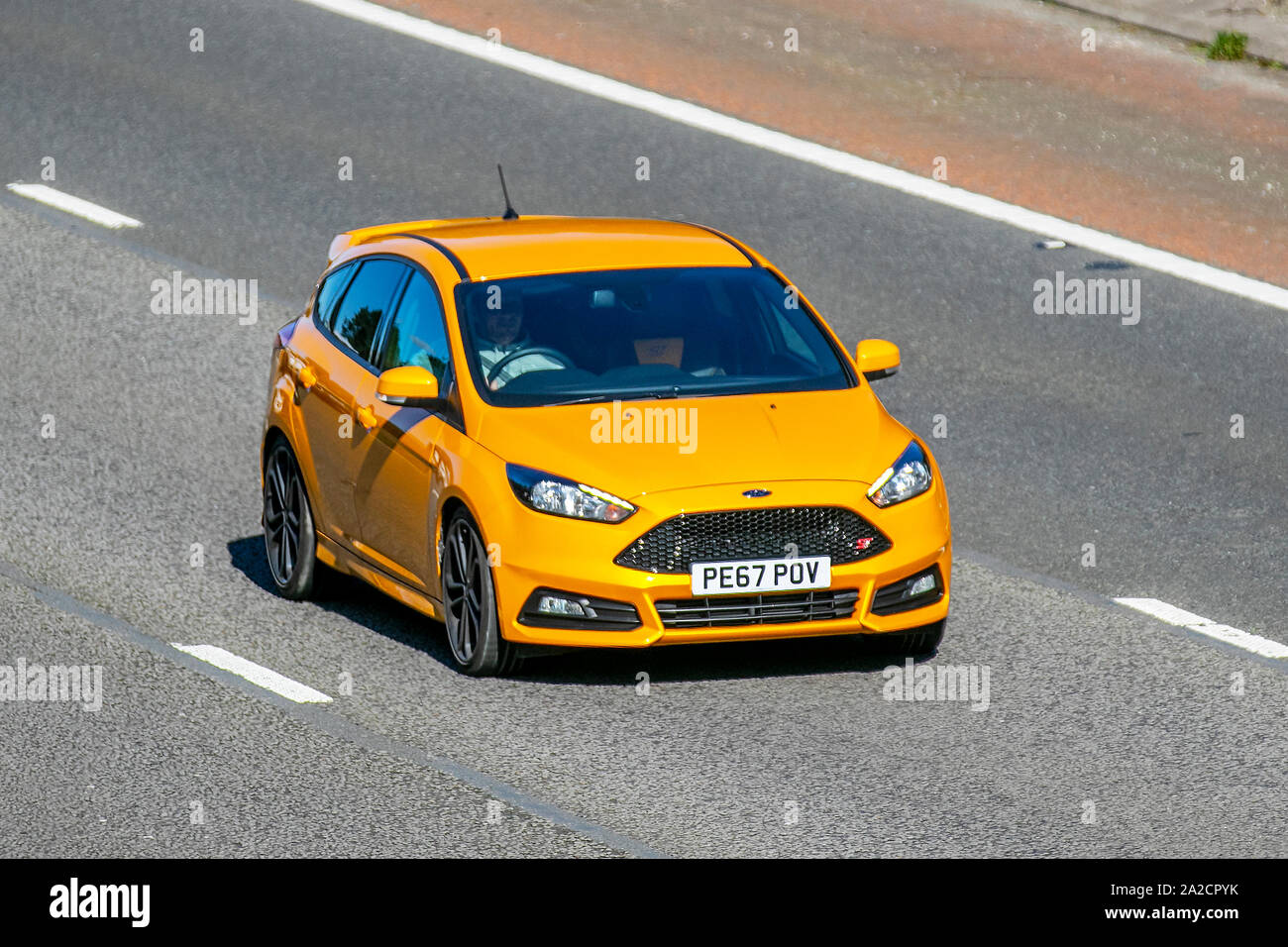 2017 yellow Ford Focus St-2 TurboUK Vehicular traffic, transport ...