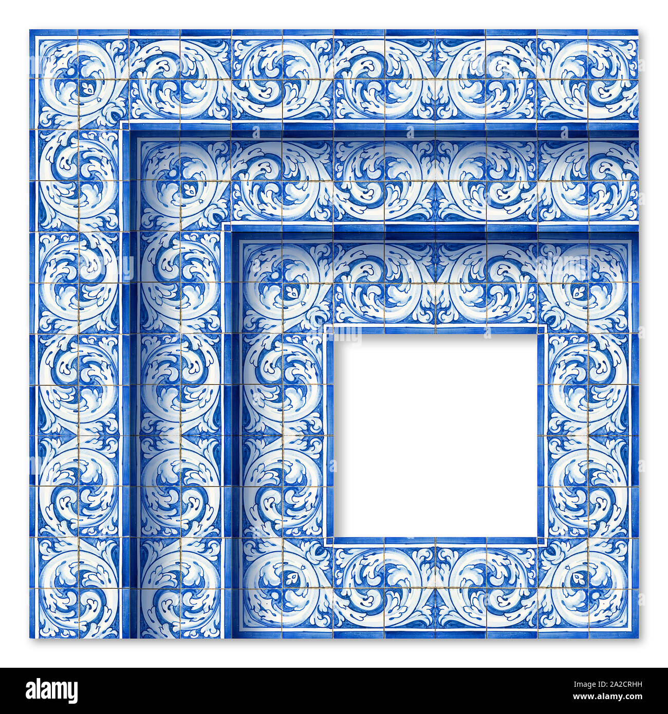 Frame design with typical portuguese decorations called "azulejos Stock ...