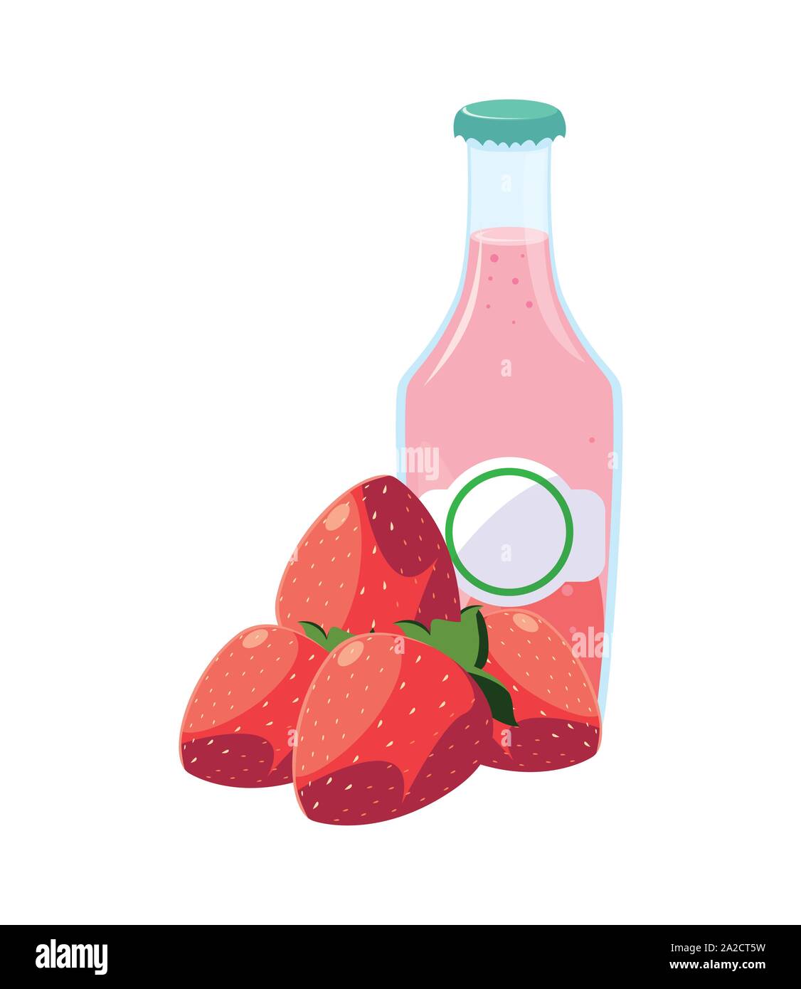 strawberry juice design, Drink glass beverage fresh food and healthy ...