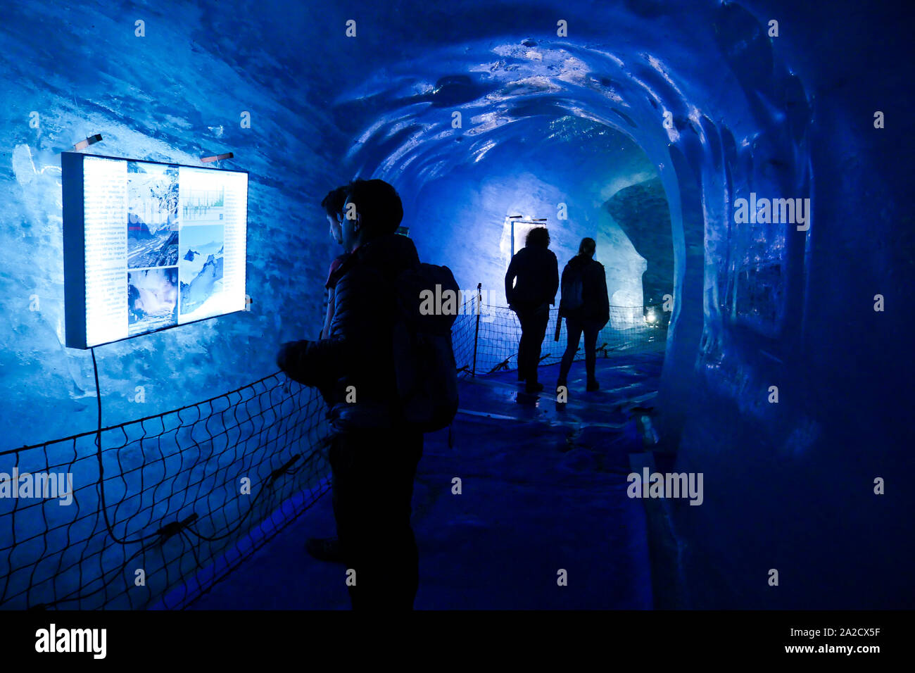 Ice Cave - grotte de Glace -, Mer de Glace, Chamonix-Mont-Blanc, Haute ...