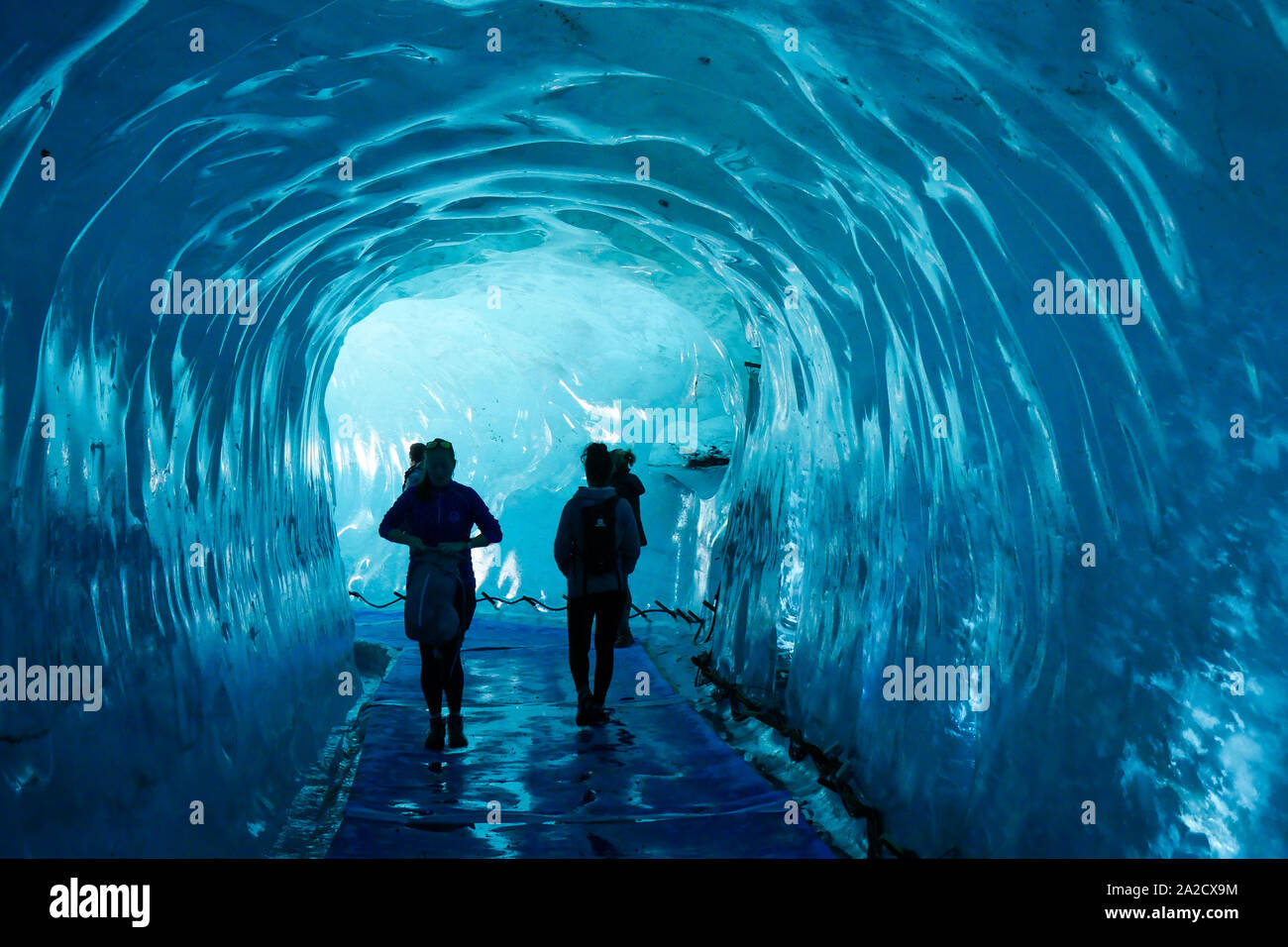 Ice Cave - grotte de Glace -, Mer de Glace, Chamonix-Mont-Blanc, Haute ...