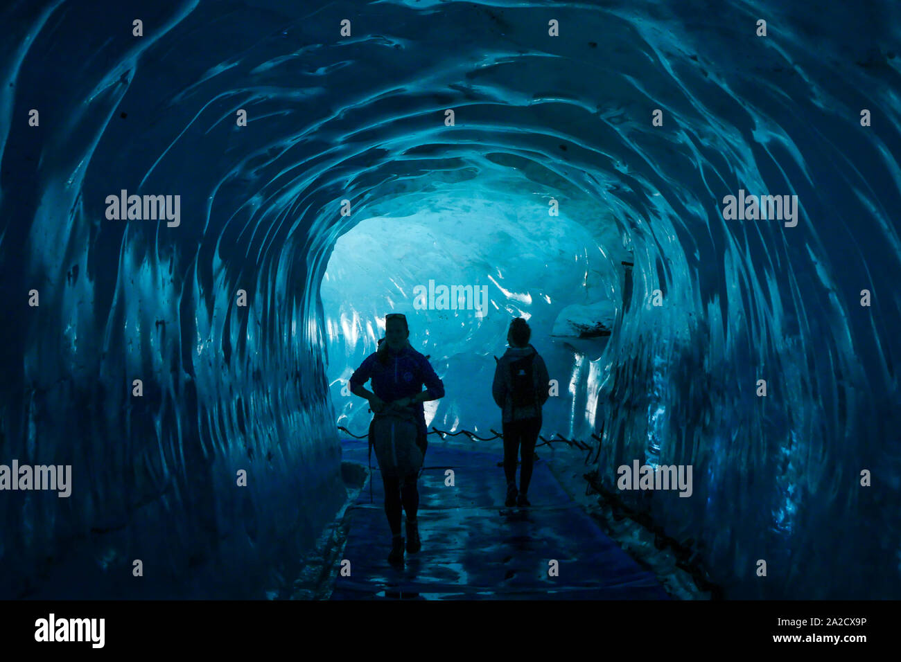 Ice Cave - grotte de Glace -, Mer de Glace, Chamonix-Mont-Blanc, Haute ...