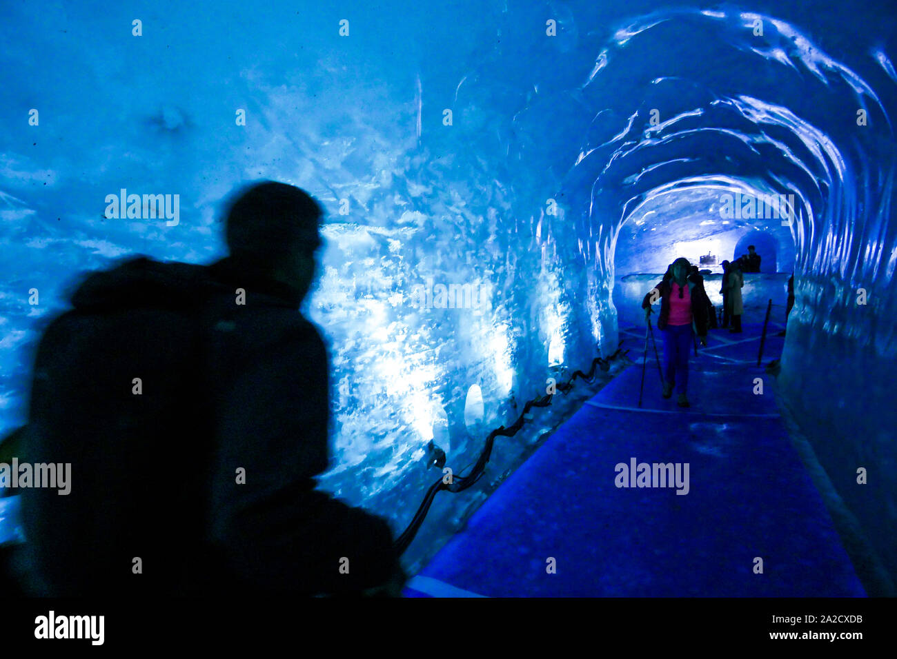 Ice Cave - grotte de Glace -, Mer de Glace, Chamonix-Mont-Blanc, Haute ...