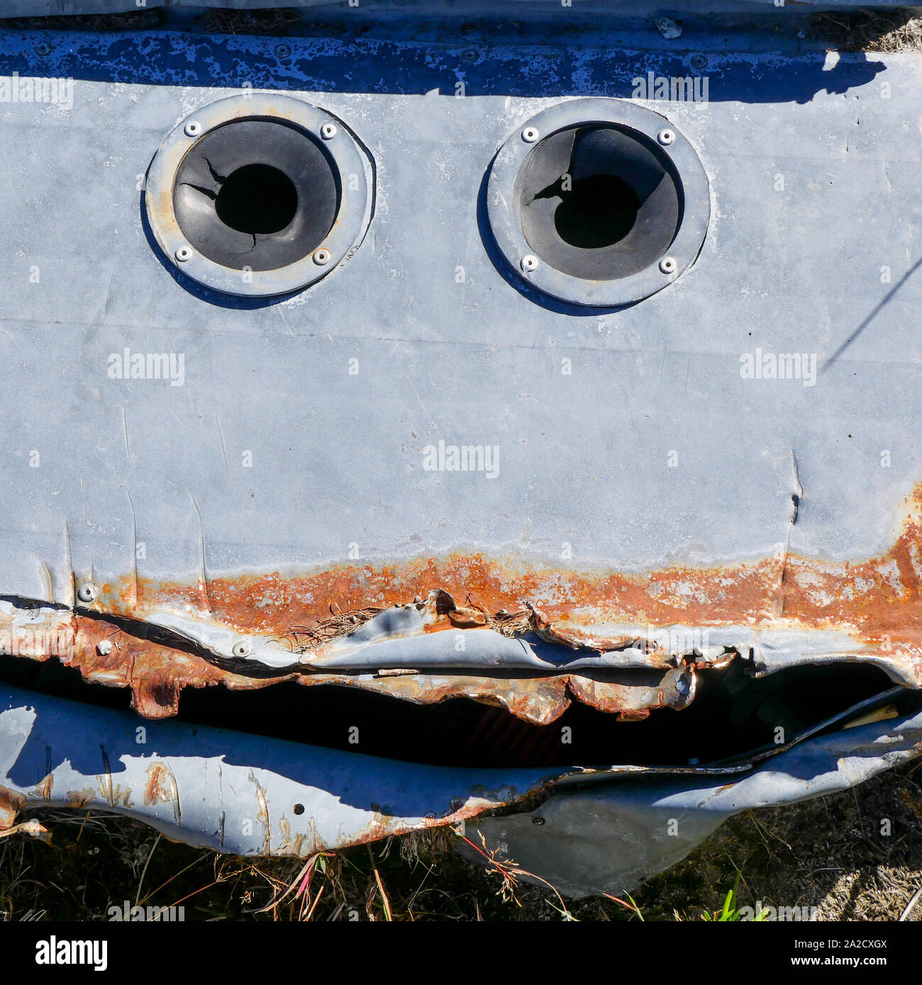 Amazing face of metal, Lognan hut area, Argentière, Chamonix-Mont-Blanc ...