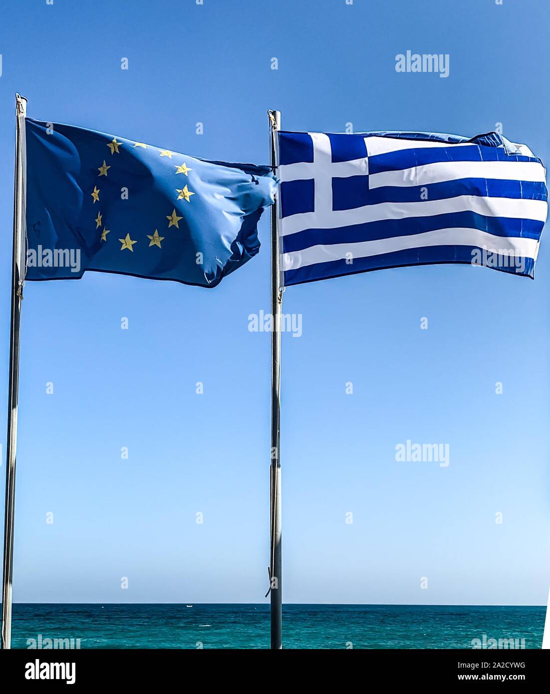 Flags flying together hi-res stock photography and images - Alamy