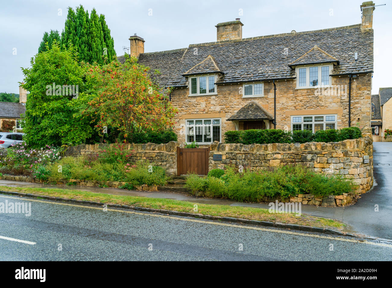 BROADWAY, UK - SEPTEMBER 22 2019: Broadway is a Cotswolds village ...