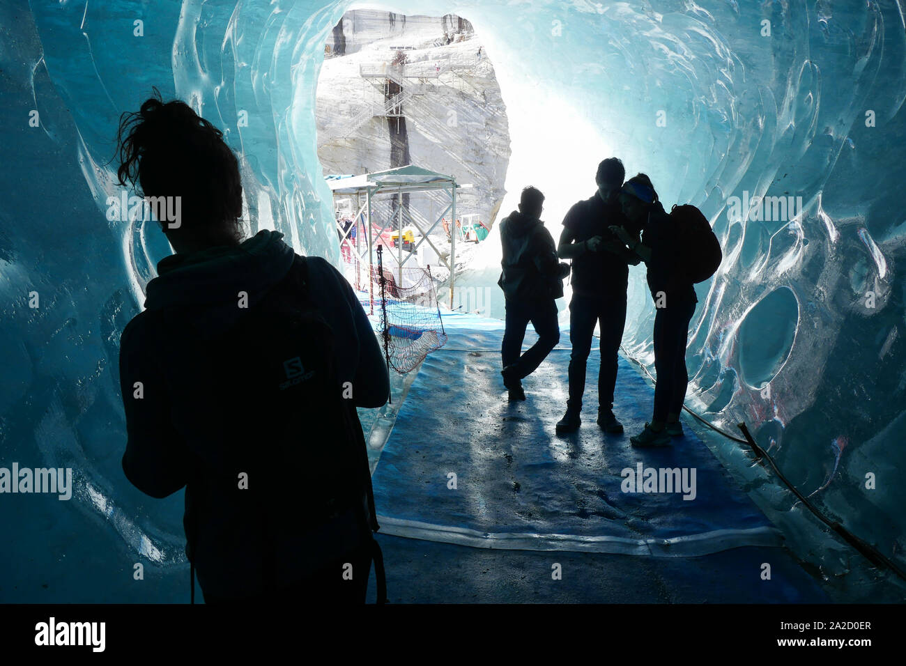 Ice Cave - grotte de Glace -, Mer de Glace, Chamonix-Mont-Blanc, Haute ...